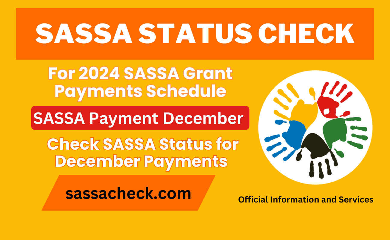 SASSA Payment Status Check For December SASSA Payment Status Check For December